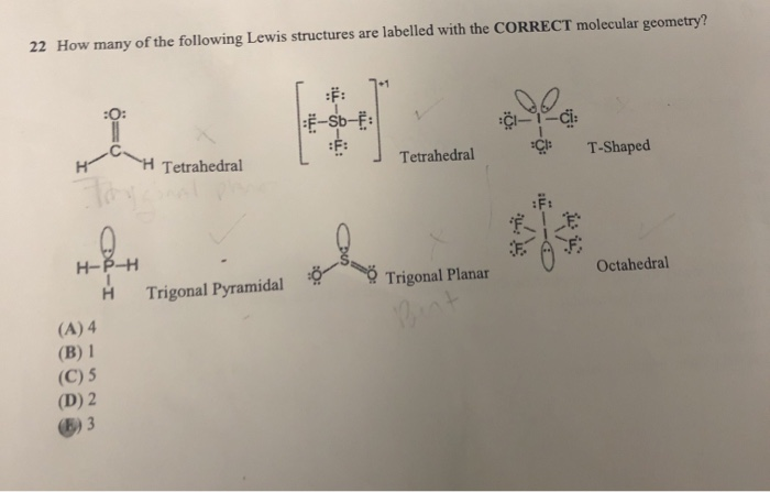 Solved 22 How many of the following Lewis structures are | Chegg.com
