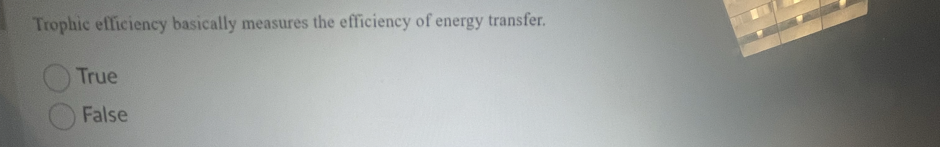 Solved Trophic efficiency basically measures the efficiency | Chegg.com