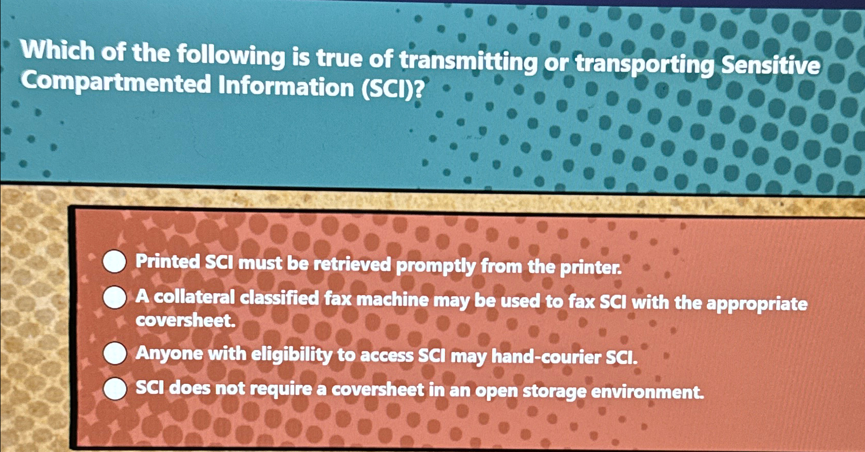 Solved Which of the following is true of transmitting or | Chegg.com