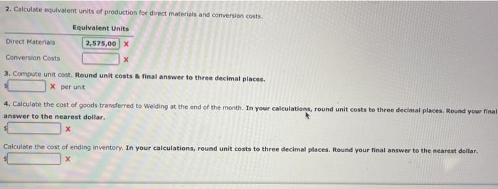 Solved FIFO Method, Physical Flow, Equivalent Units, Unit | Chegg.com