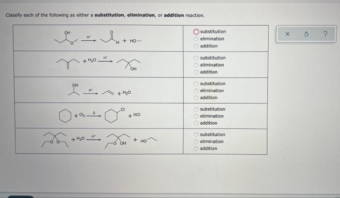 Solved Classify each of the following as elther a | Chegg.com