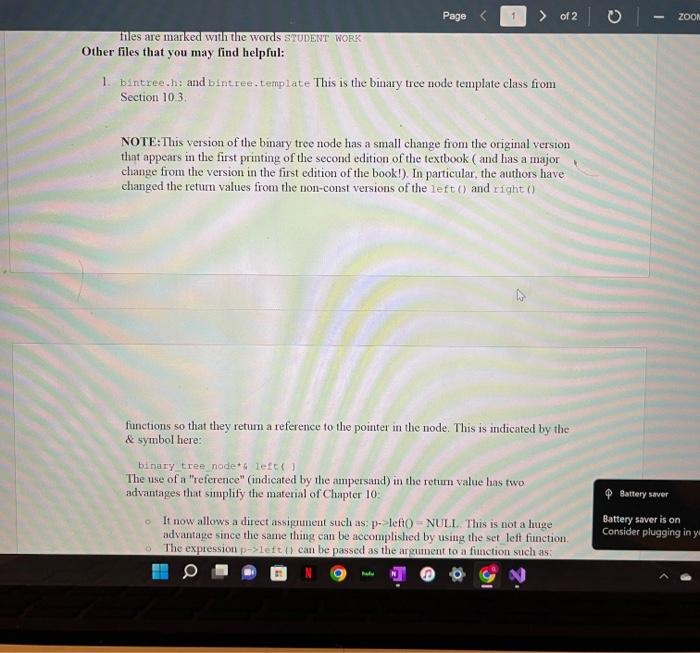 Solved Chapter 10 - Programming Project 6 The Bag Class with | Chegg.com