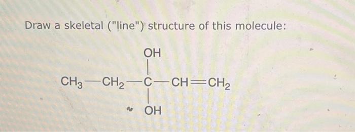 Solved Convert this Lewis structure to a skeletal | Chegg.com