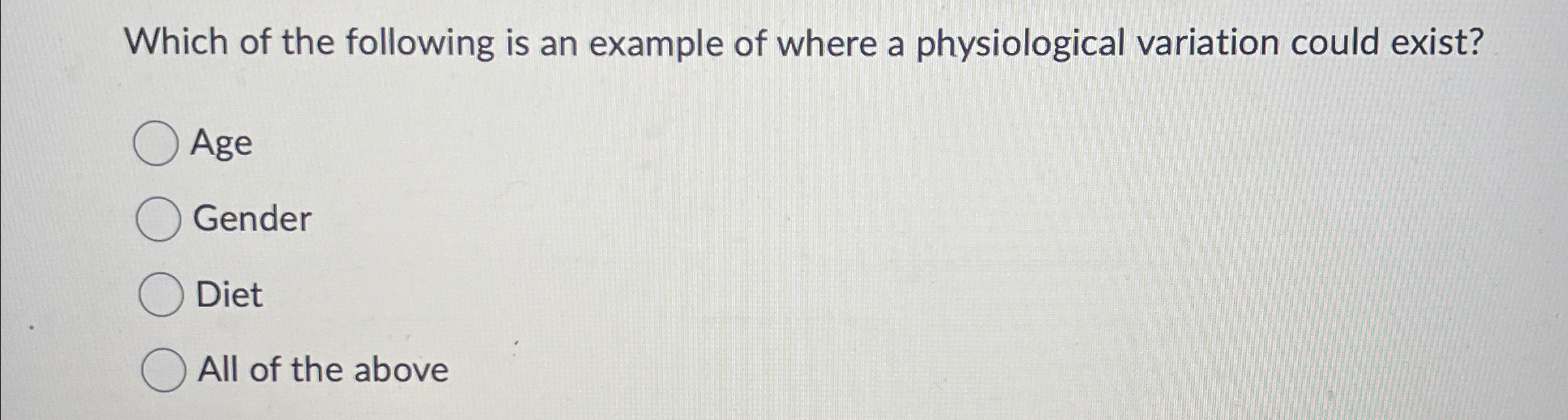 Solved Which of the following is an example of where a | Chegg.com