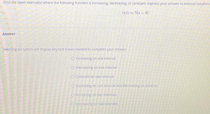 Solved Find the open interval(s) where the following | Chegg.com