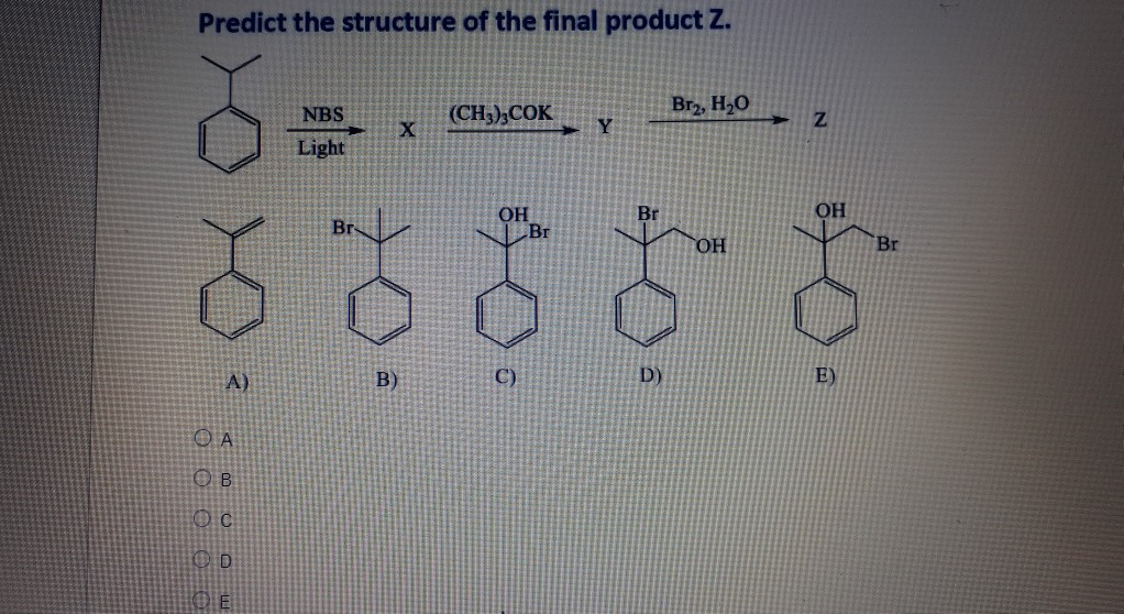 Solved 1) Fuming H2SO4 2) Cl. Fech 3) Dilute, H2SO4 4) Brz, | Chegg.com
