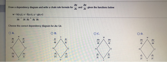 Solved dw dw Draw a dependency diagram and write a chain | Chegg.com