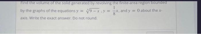 Solved please help! p.s. it is the 6th root of 9-x. I know | Chegg.com