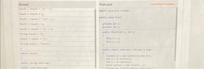 Solved Implement A Tostring Method For The Following Class 