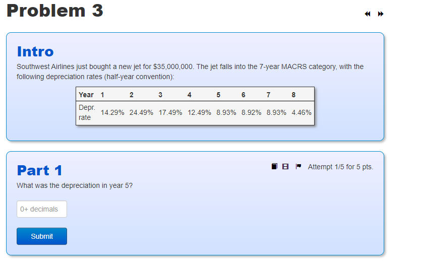 Solved Problem 3IntroSouthwest Airlines just bought a new | Chegg.com