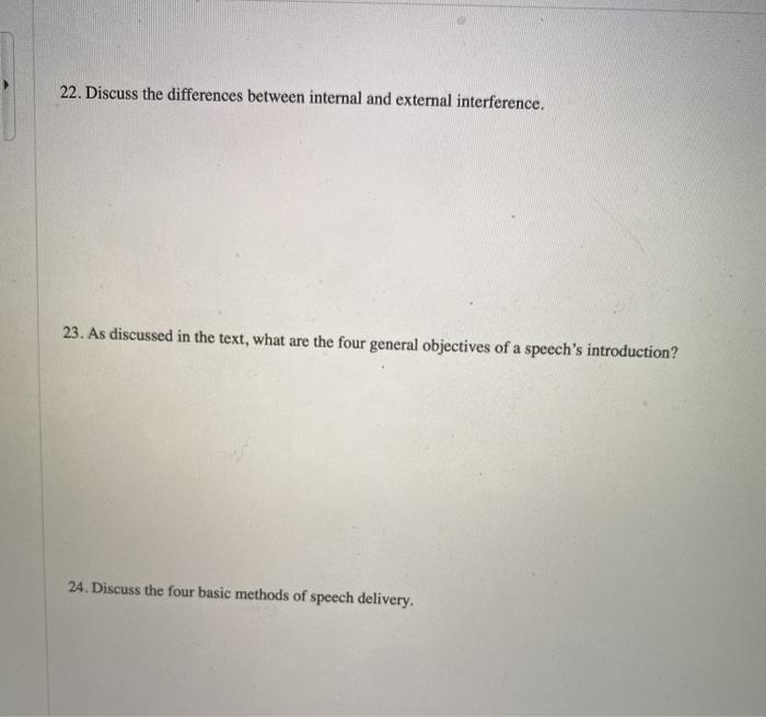 Solved 22. Discuss the differences between internal and | Chegg.com