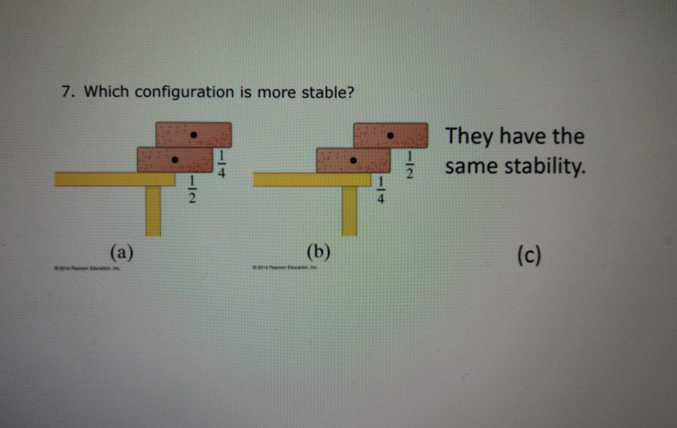 Solved 7. Which configuration is more stable? They have the | Chegg.com