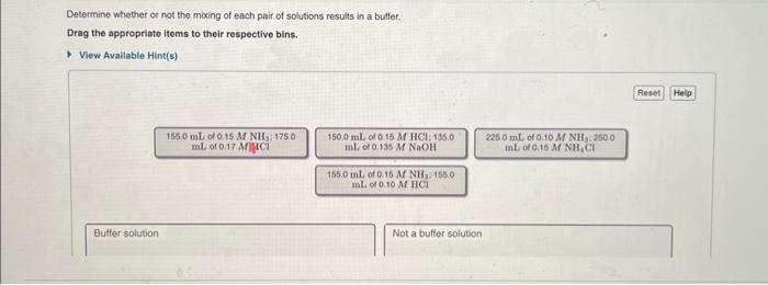 Solved Determine whether or not the mixing of each pair of | Chegg.com