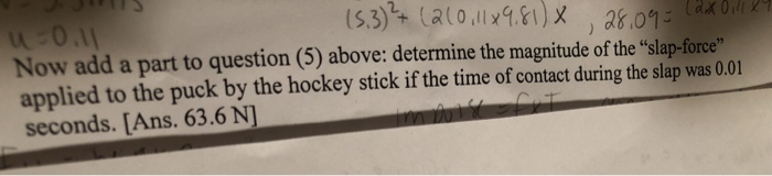 Solved determine the magnitude of the slap force applied to | Chegg.com