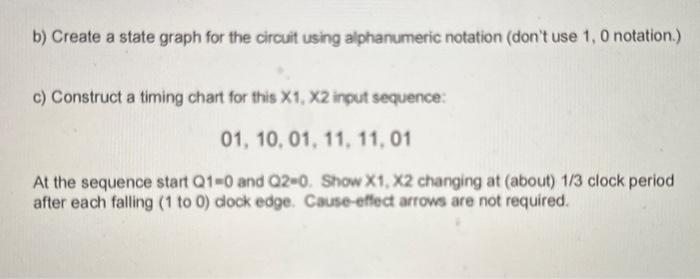 Solved a) Extract a transition table for this circuit. Clo | Chegg.com