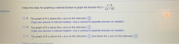 Solved Follow the steps for graphing a rational function to | Chegg.com