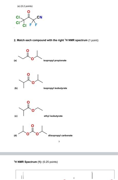 Solved 1. Predict the multiplicity of each signal in the | Chegg.com