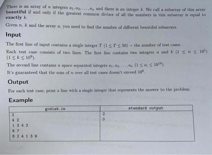 Solved There is an array of n integers a 1,02, ..., On and | Chegg.com