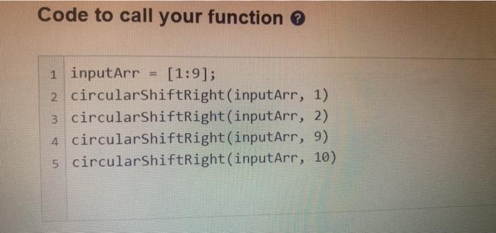 Solved 5 Problem Given a 'circular' row array A and an | Chegg.com