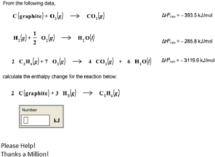 Solved From the following data, C ( graphite ) + O2 ( g ) | Chegg.com