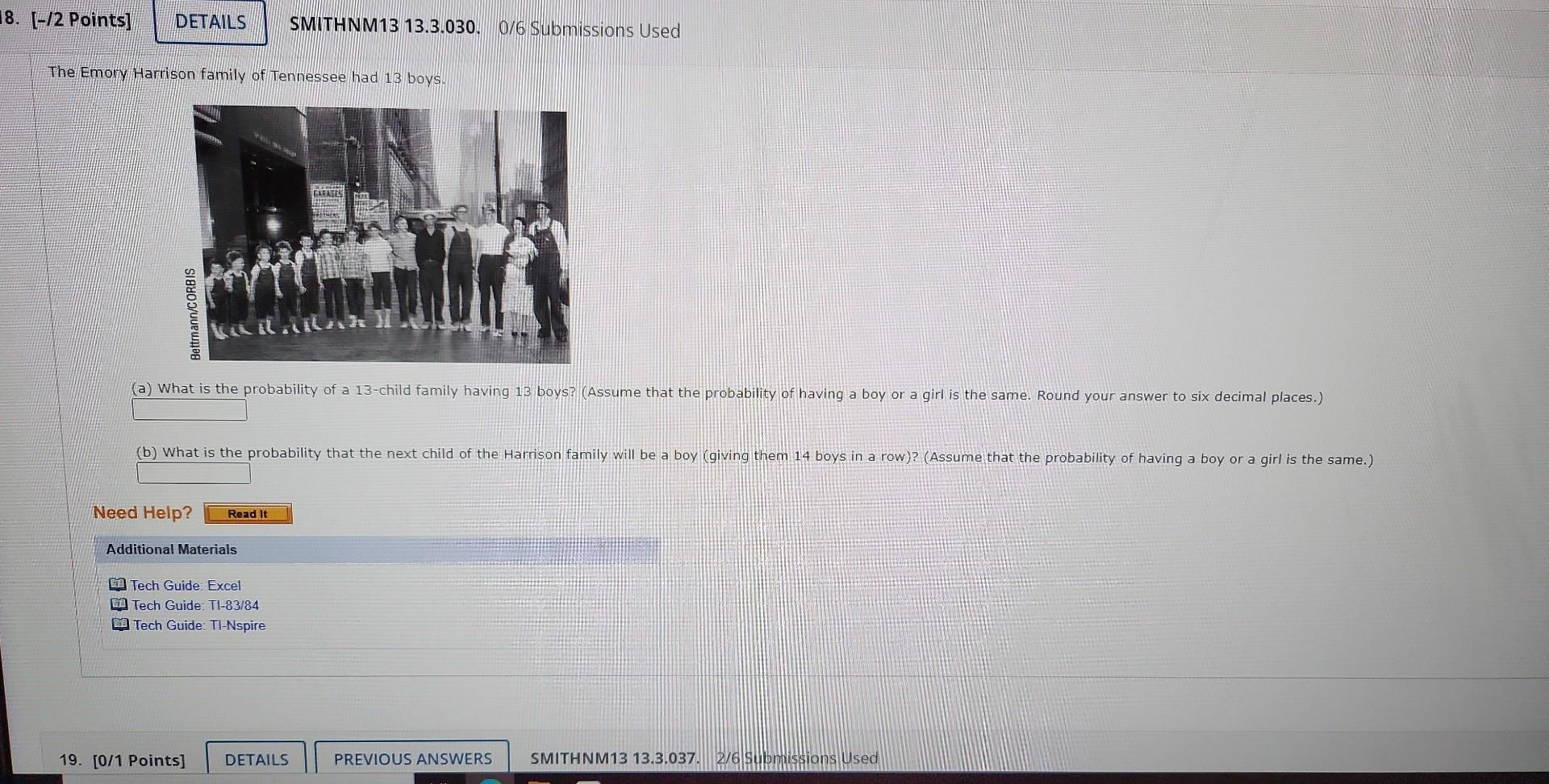 Solved 8. [-/2 Points] [DETAILS SMITHNM13 13.3.030. 0/6 | Chegg.com
