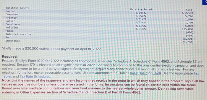 Shelly Beaman (social security number 412-34-5670) is | Chegg.com