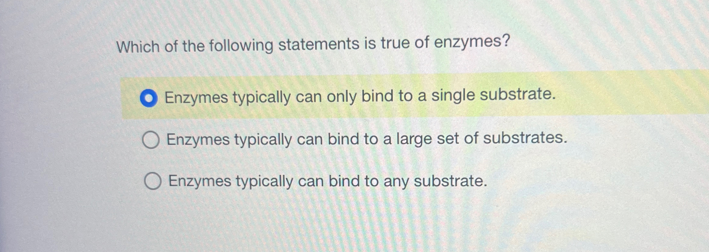 Solved Which of the following statements is true of | Chegg.com