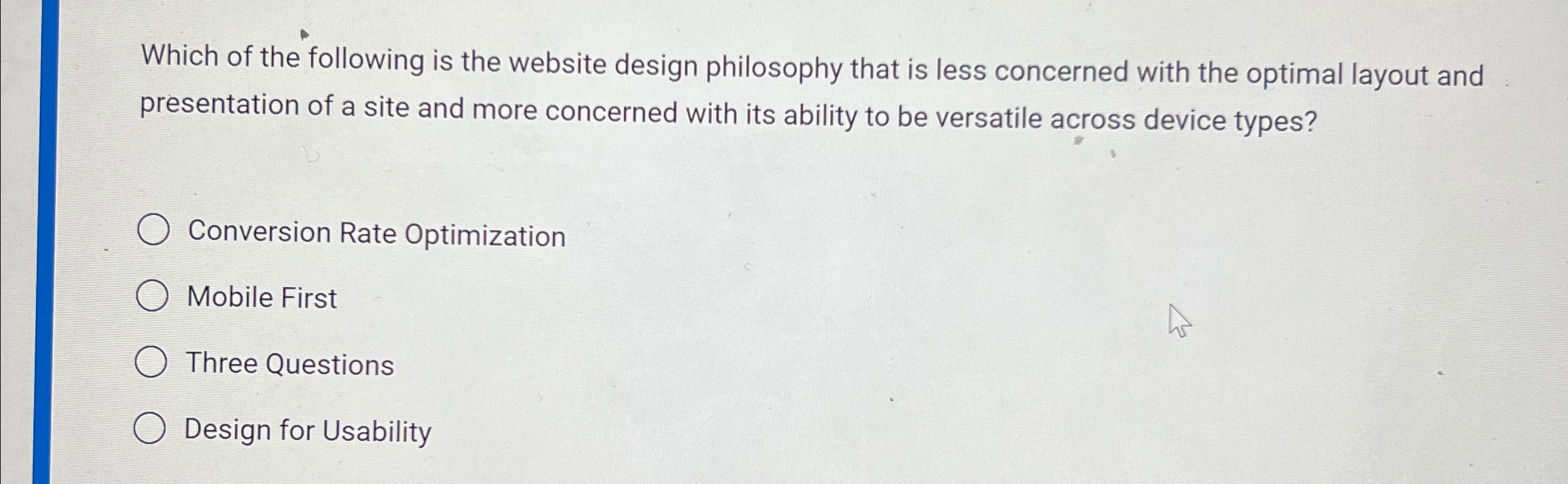 Solved Which of the following is the website design | Chegg.com
