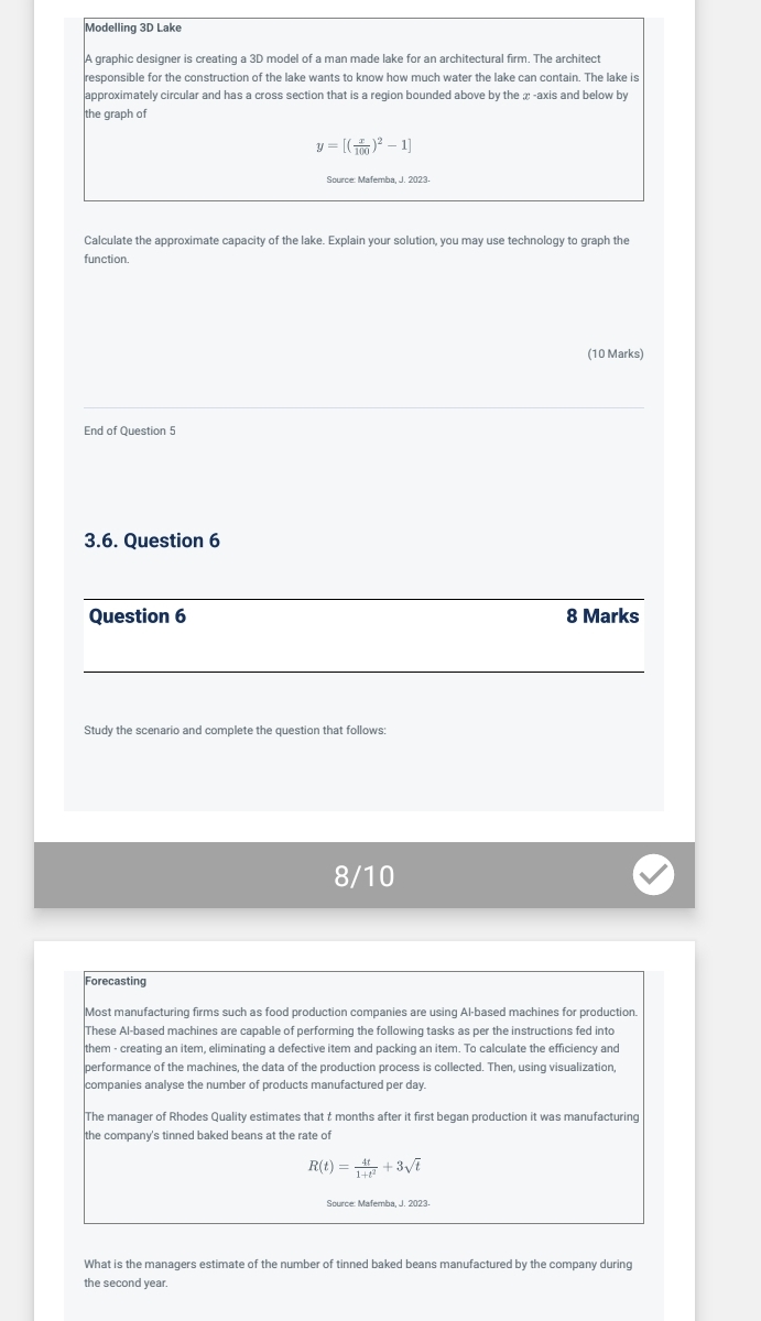 Solved Modelling 3D LakeA graphic designer is creating a 3D | Chegg.com