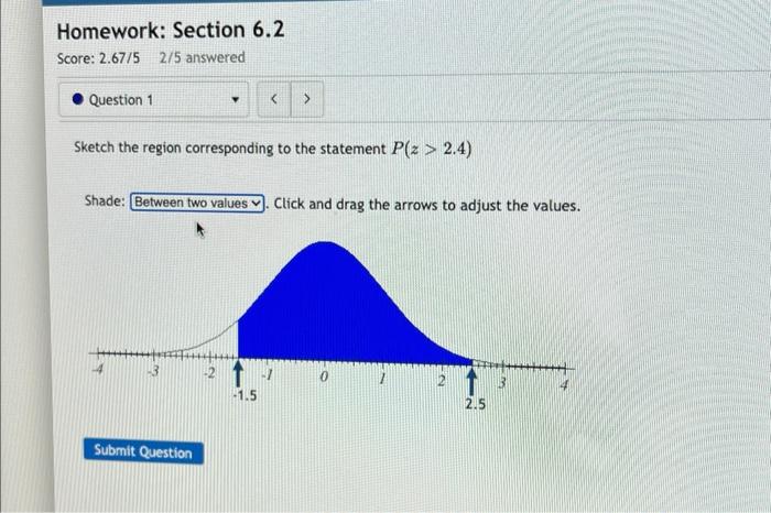 Solved Homework Section 6 2 Score 2 67 52 5 Answered