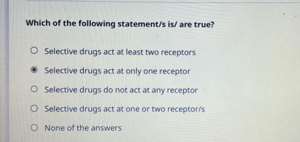 Solved Which of the following statement/s is/ ﻿are | Chegg.com