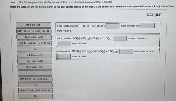 Solved In each of the following reactions, identify the | Chegg.com
