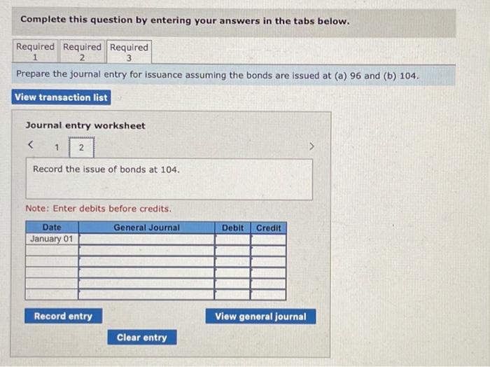 Solved Exercise 10-3 (Algo) Recording bond issuance and | Chegg.com