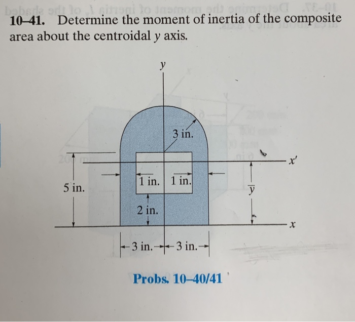 Solved 10-41. Determine the moment of inertia of the | Chegg.com