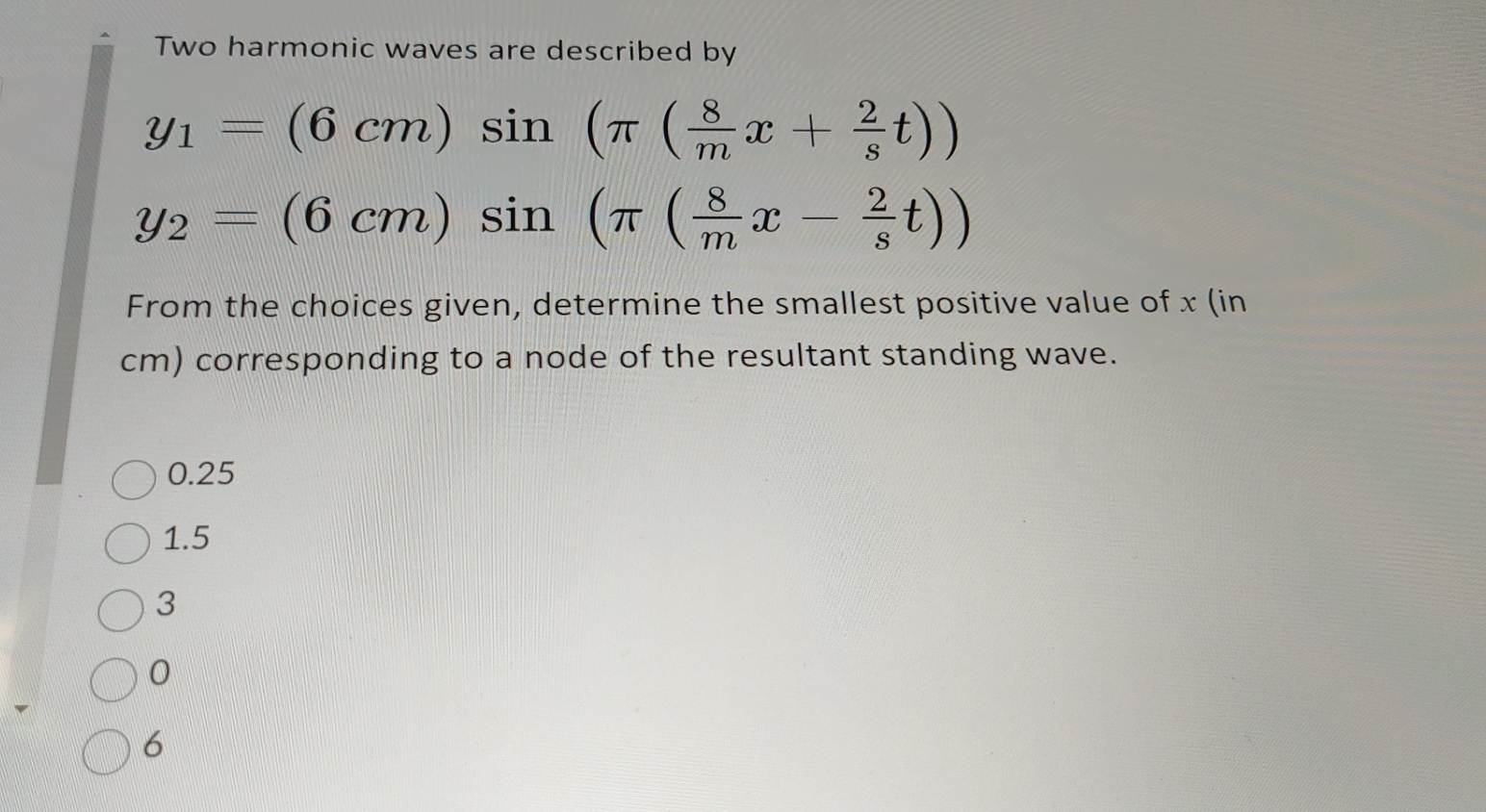 Solved Two harmonic waves are described | Chegg.com