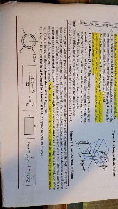 Solved the values \& units in the box located at the bottom | Chegg.com