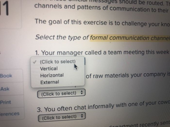 Solved Saved Help Formal communication in organizations | Chegg.com