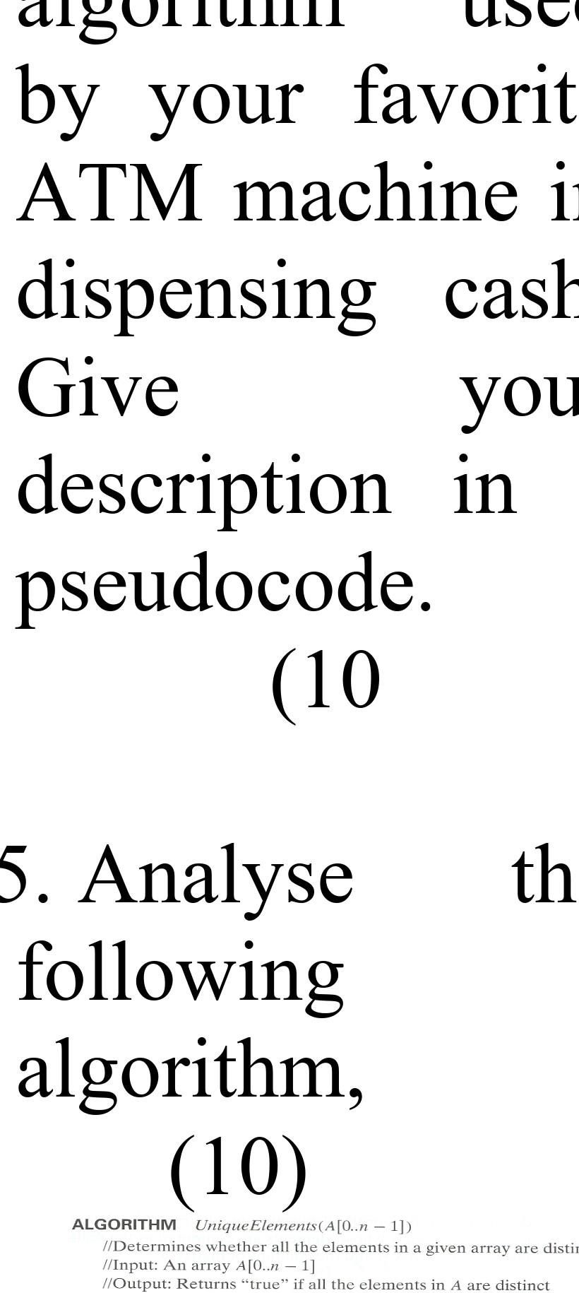 by your favorit ATM machine dispensing cast Give you | Chegg.com