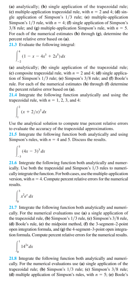 (a) ﻿analytically; (b) ﻿single application of the | Chegg.com