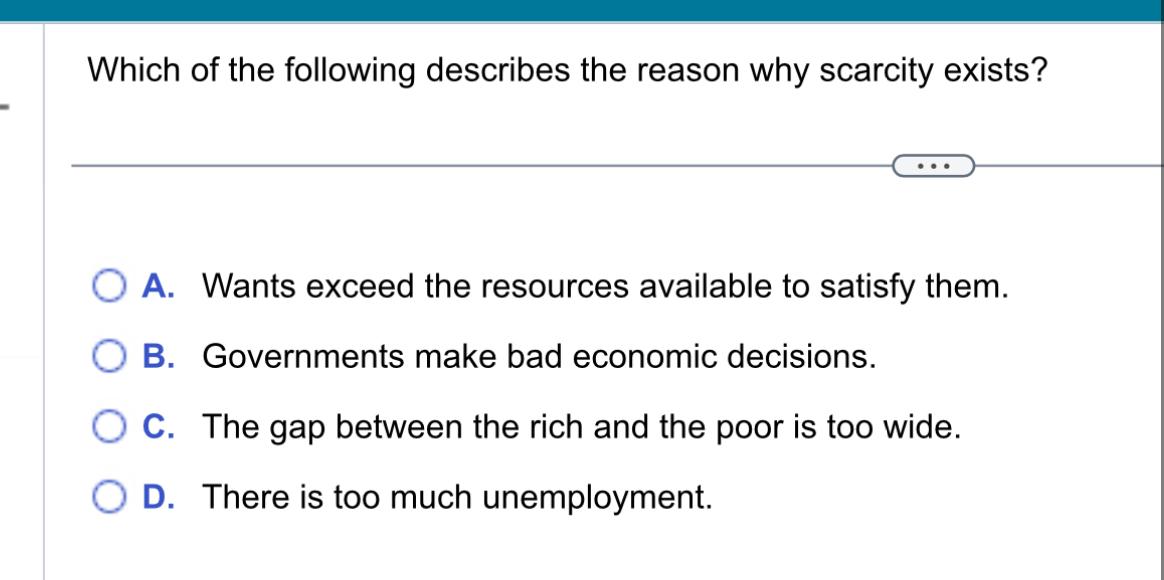 Solved Which of the following describes the reason why | Chegg.com
