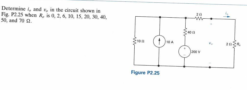 Solved Determine io and vo in the circuit shown in Fig. | Chegg.com