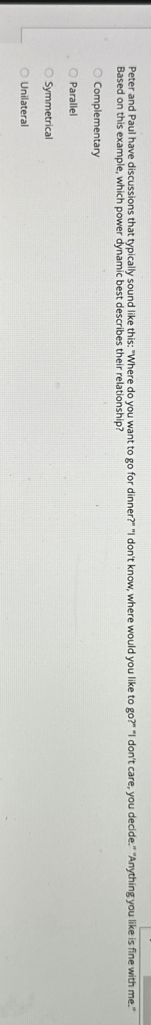 Solved Peter and Paul have discussions that typically sound | Chegg.com