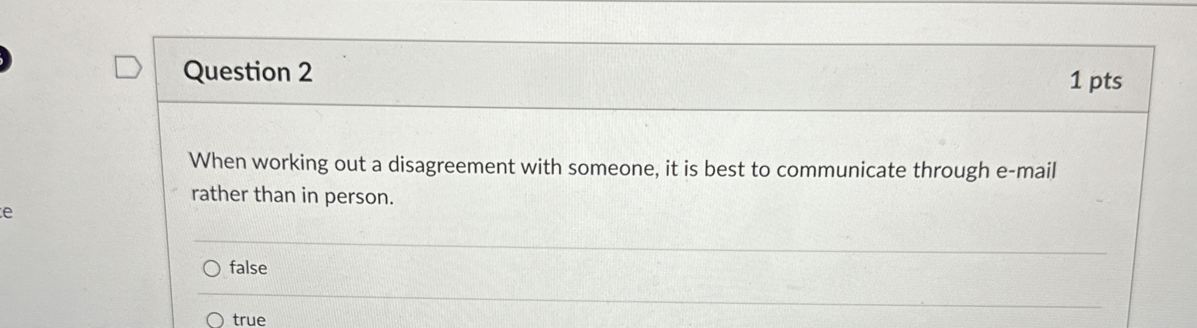 Solved Question 21 ﻿ptsWhen working out a disagreement with | Chegg.com