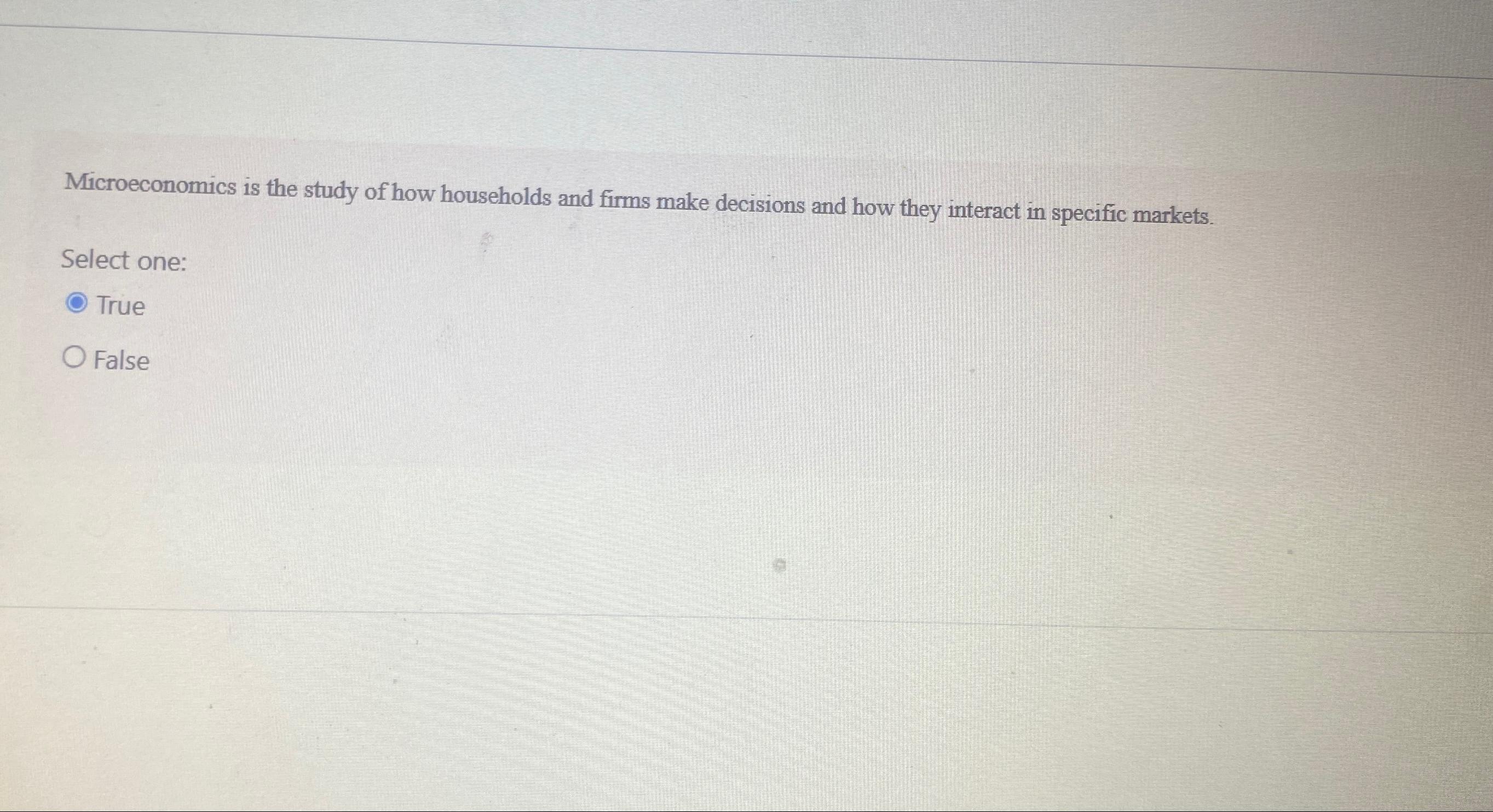 Solved Microeconomics is the study of how households and | Chegg.com