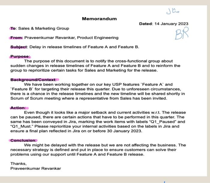 Solved Imaginary situation: You were asked by your boss to | Chegg.com
