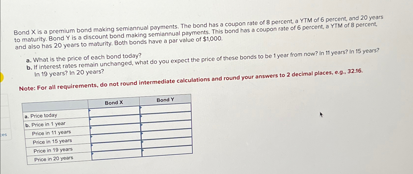 Solved Bond x ﻿is a premium bond making semiannual payments. | Chegg.com