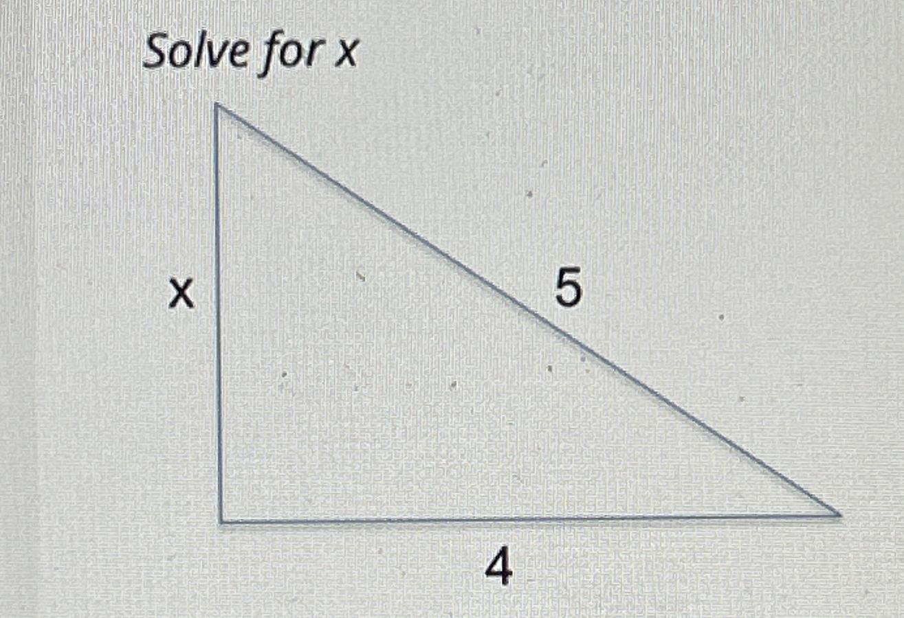 Solved Solve for x | Chegg.com
