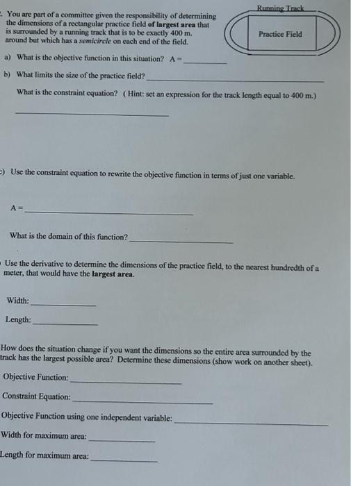 Solved Use the constraint equation to rewrite the objective | Chegg.com