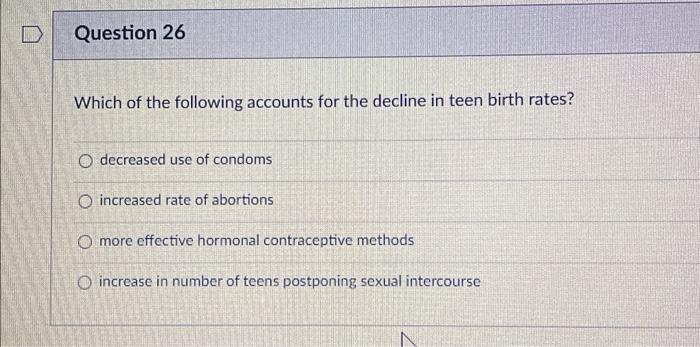 Solved Which of the following accounts for the decline in | Chegg.com