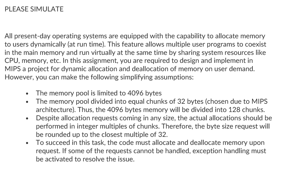 Solved PLEASE SIMULATEAll present-day operating systems are | Chegg.com